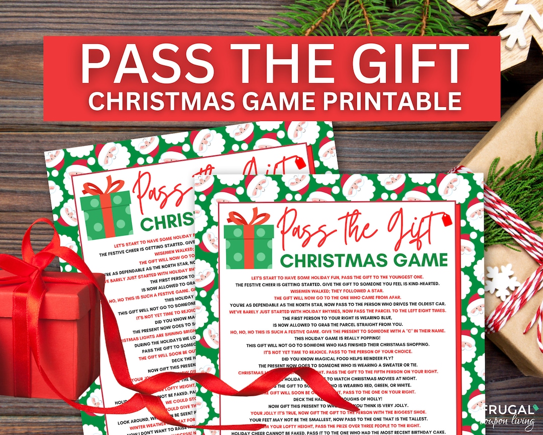Christmas Pass the Gift Game | Group Christmas Party Game | Left Right ...