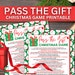 Christmas Pass the Gift Game Group Christmas Party Game Left Right Game ...