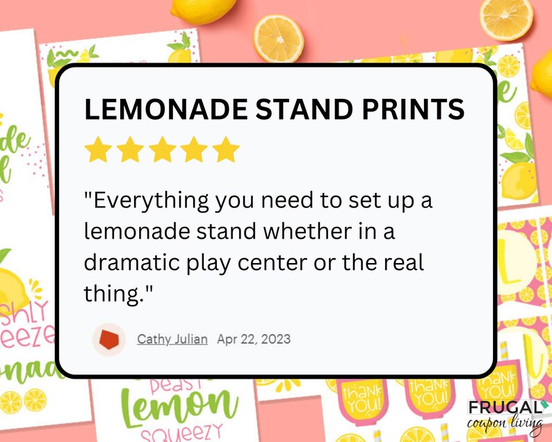 Cute Lemonade Stand Signs Printable Set Banner Price Sheet - Etsy