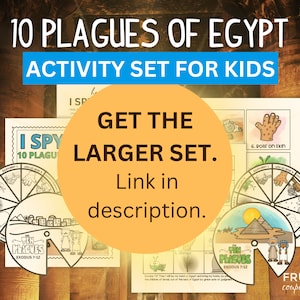 10 Plagues I Spy Kids' Activity | Ten Plagues of Egypt Matching Game ...