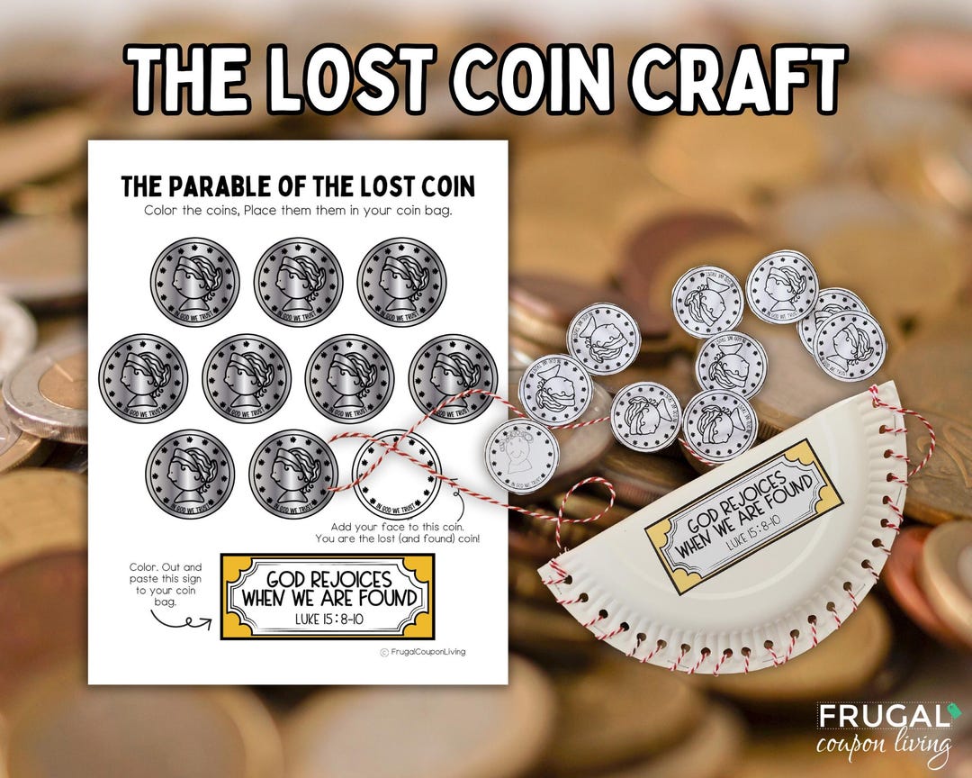 Parable of the Lost Coin Craft for Kids, Lost Silver Coin Parable of ...