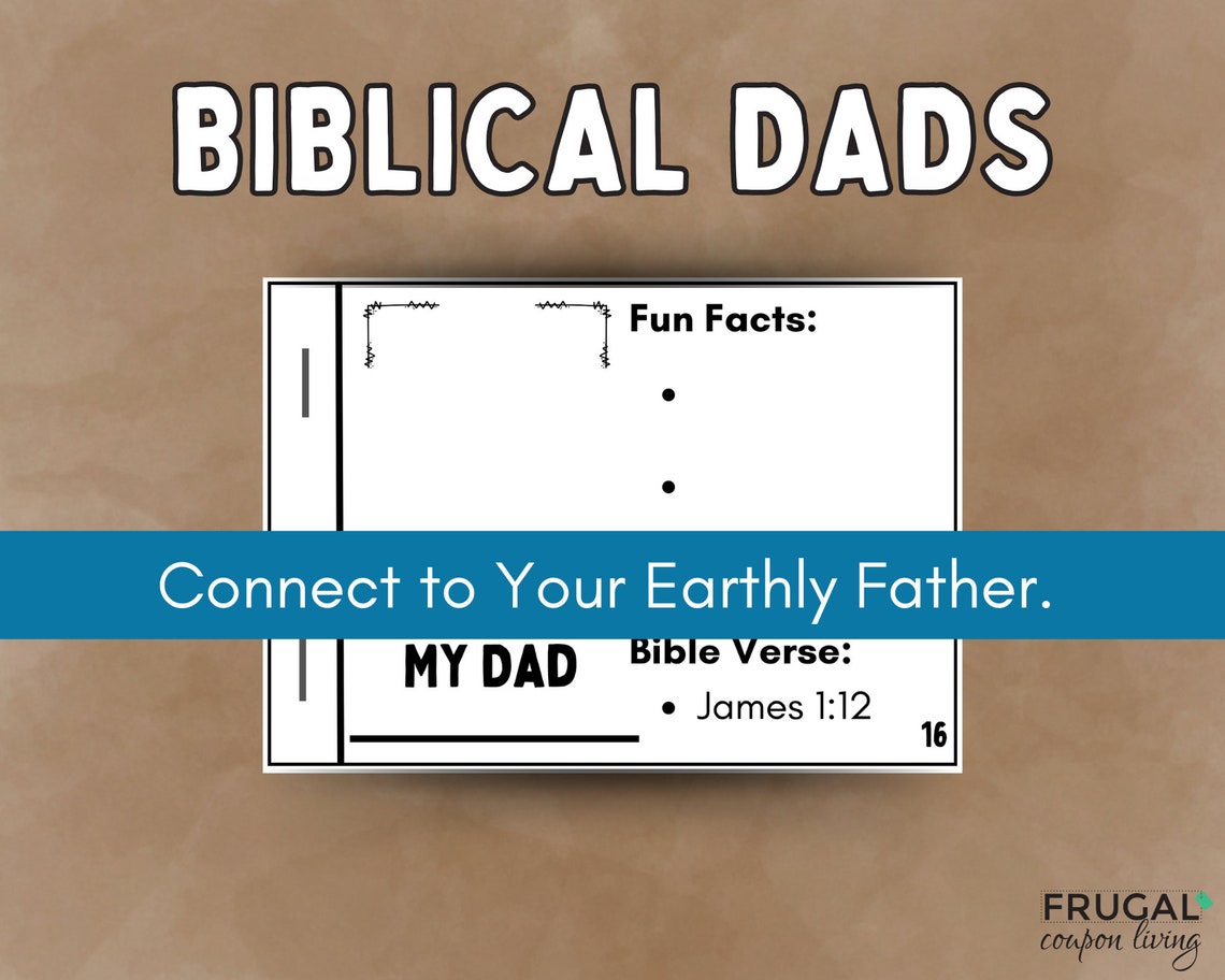 Men of the Bible Printable Mini Book, DIY Dads of the Bible Activity ...