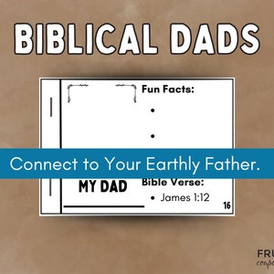 Men of the Bible Printable Mini Book, DIY Dads of the Bible Activity ...