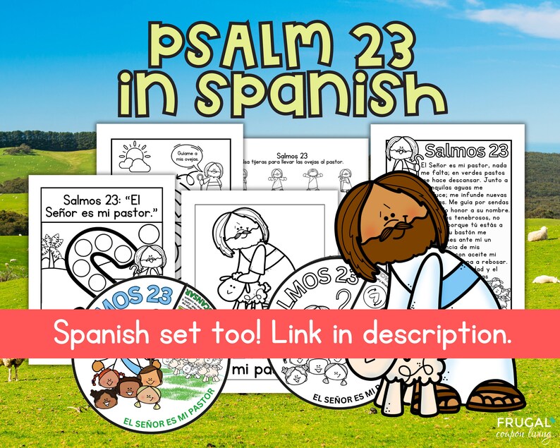 Psalm 23 Printable Craft for Kids | the Lord is My Shepherd Sunday ...