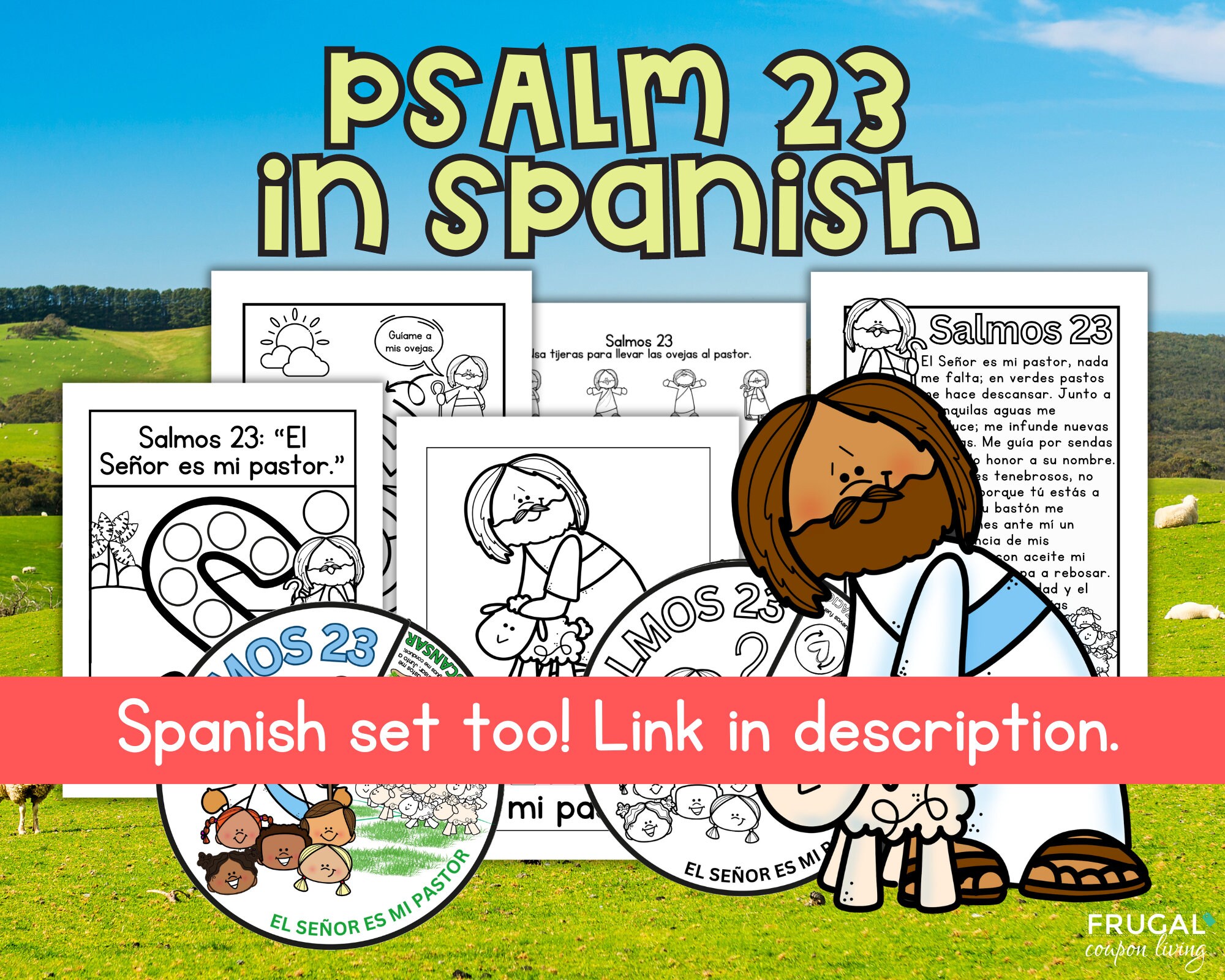 Psalm 23 Printable Craft for Kids | the Lord is My Shepherd Sunday ...