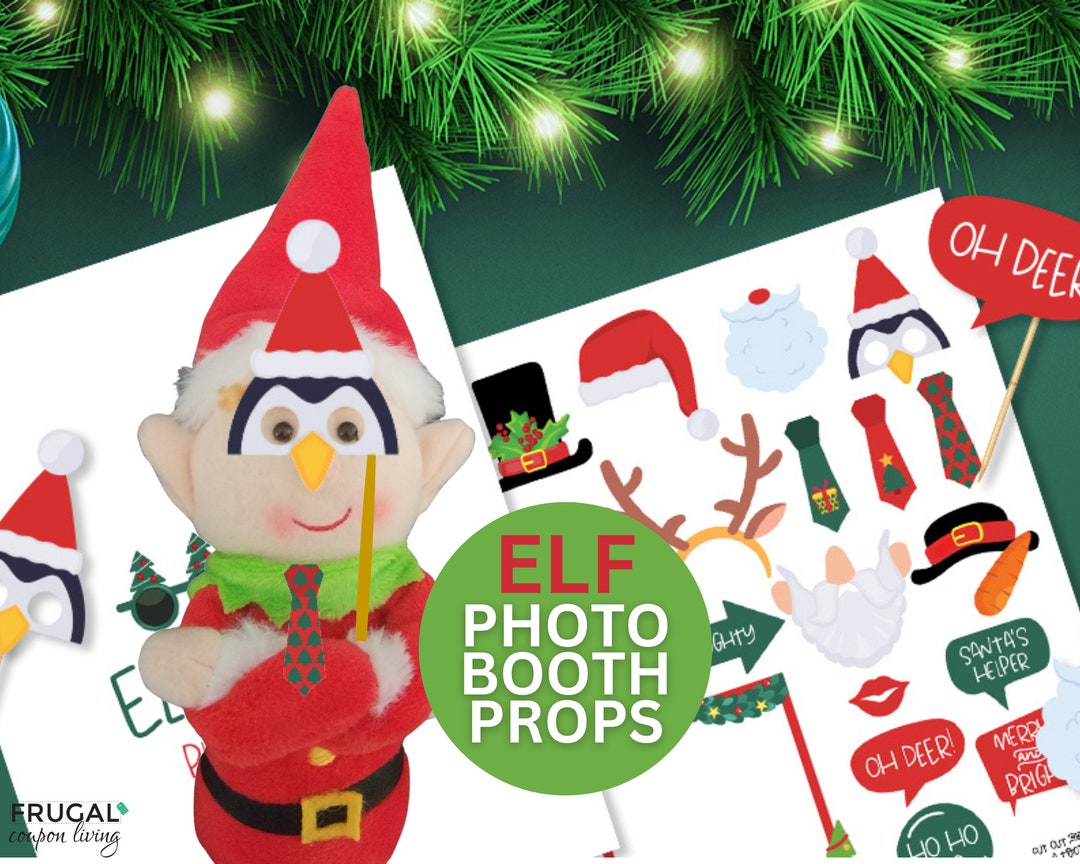 Elf Photo Booth Props Christmas Elf Costumes With Christmas - Etsy