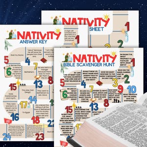 Christmas Trivia for Christians, Christmas Scavenger Hunt Printable ...