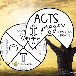 Acts Model Prayer Coloring Wheel & Worksheet, Teaching Acts Prayer ...