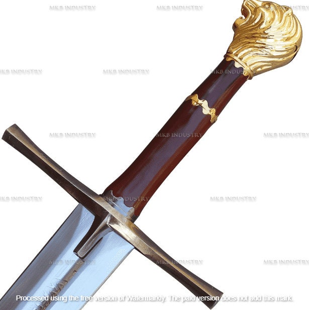 Chronicles of Narnia Prince Sword Replica Gold Colour, Monogram Sword ...