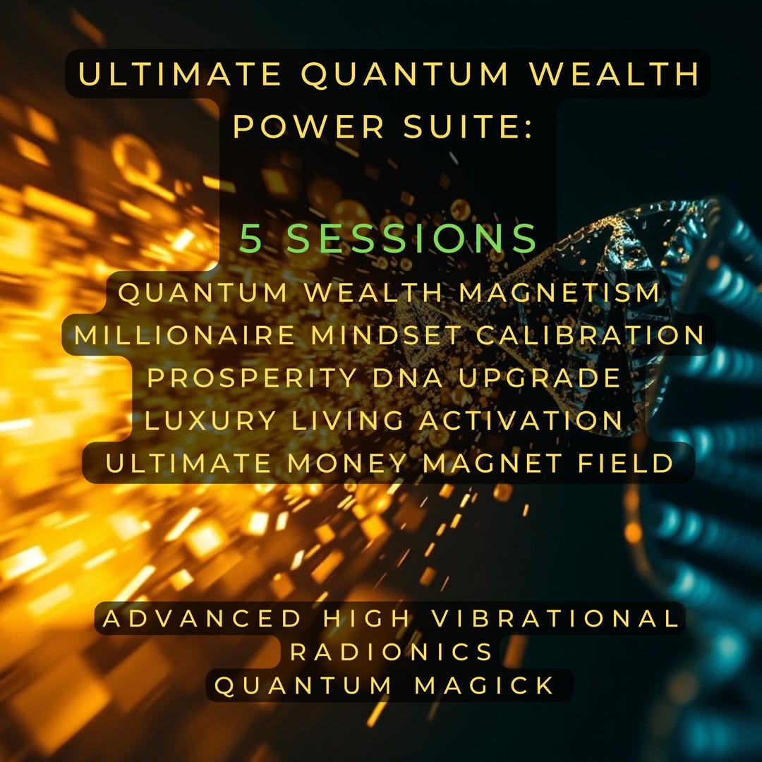 Quantum Wealth Radionics Suite | 5-session Money Manifestation ...