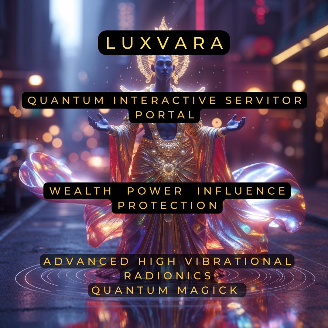LUXVARA Interactive Servitor Quantum Communication Portal | Next ...