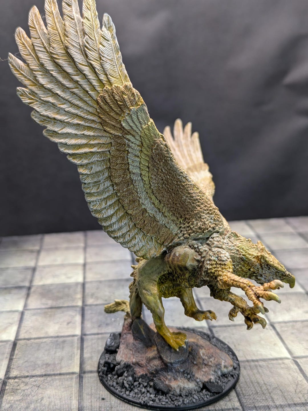 Hippogriff in Attack Stance Hand-painted Aerial Beast for D&D ...