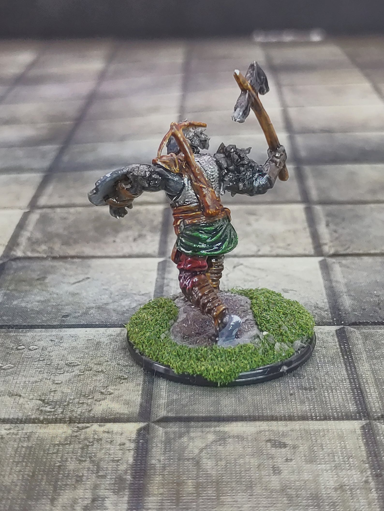 Earth Genasi Elemental Adventurer Hand Painted Customized Well Based ...