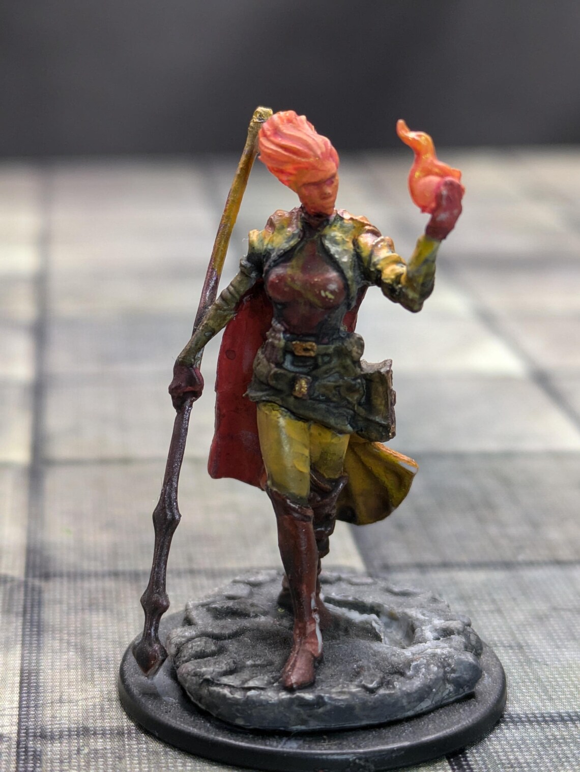 Hand-painted Fire Genasi Elemental Miniature Custom Tabletop RPG ...
