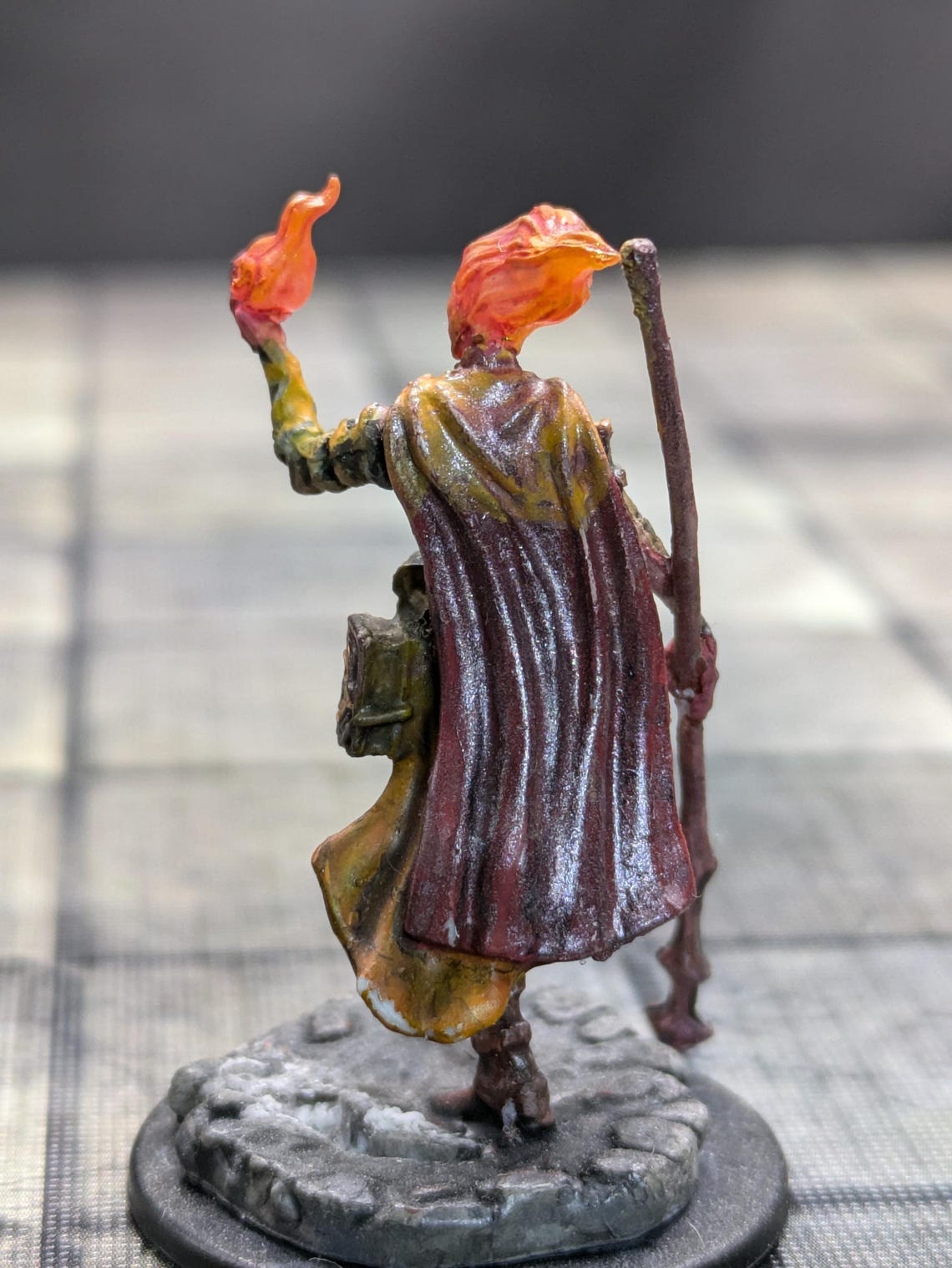 Hand-painted Fire Genasi Elemental Miniature Custom Tabletop RPG ...