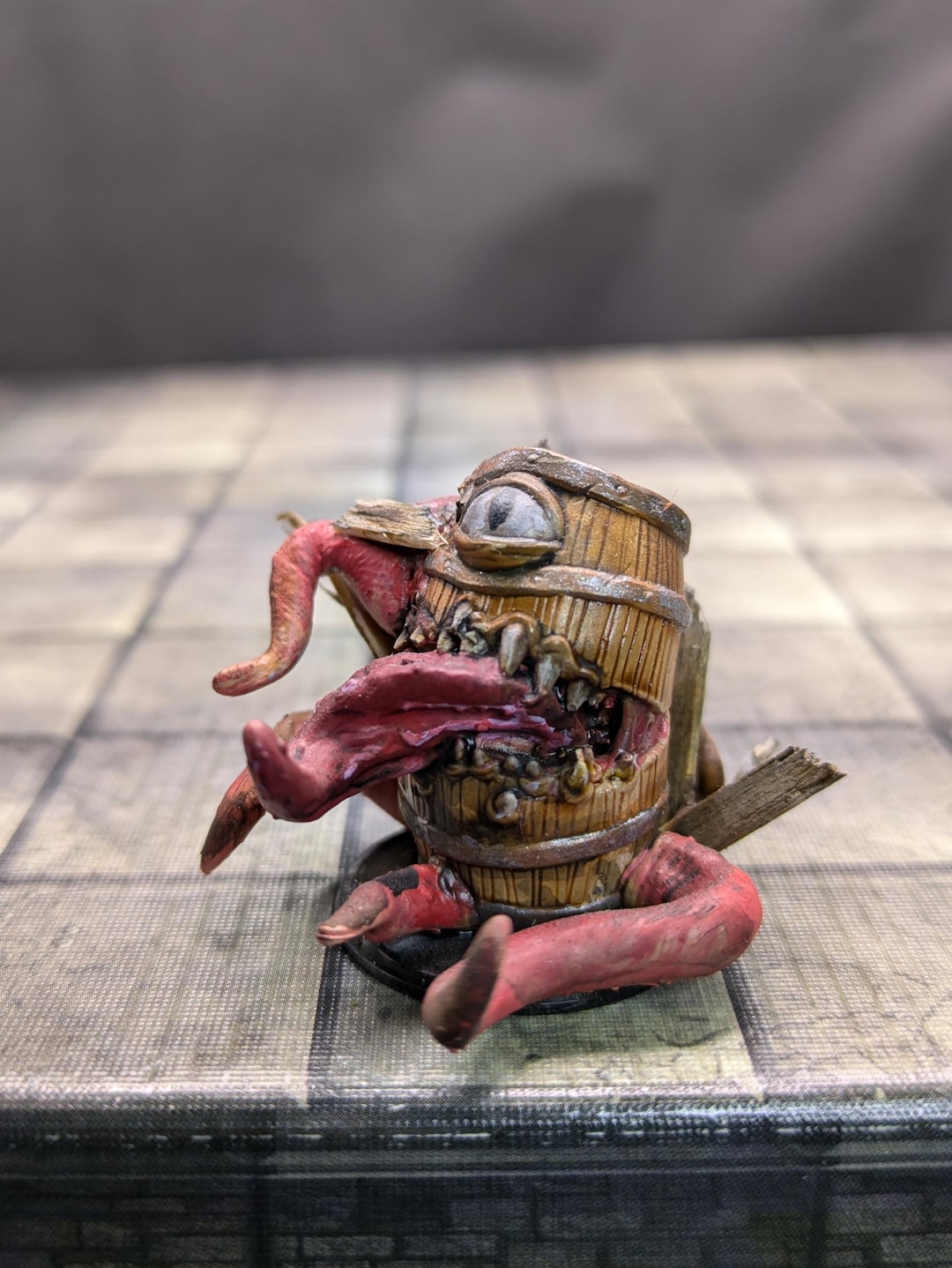 Barrel Mimic Hand-painted Fantasy Trap Monster for D&D Pathfinder - Etsy
