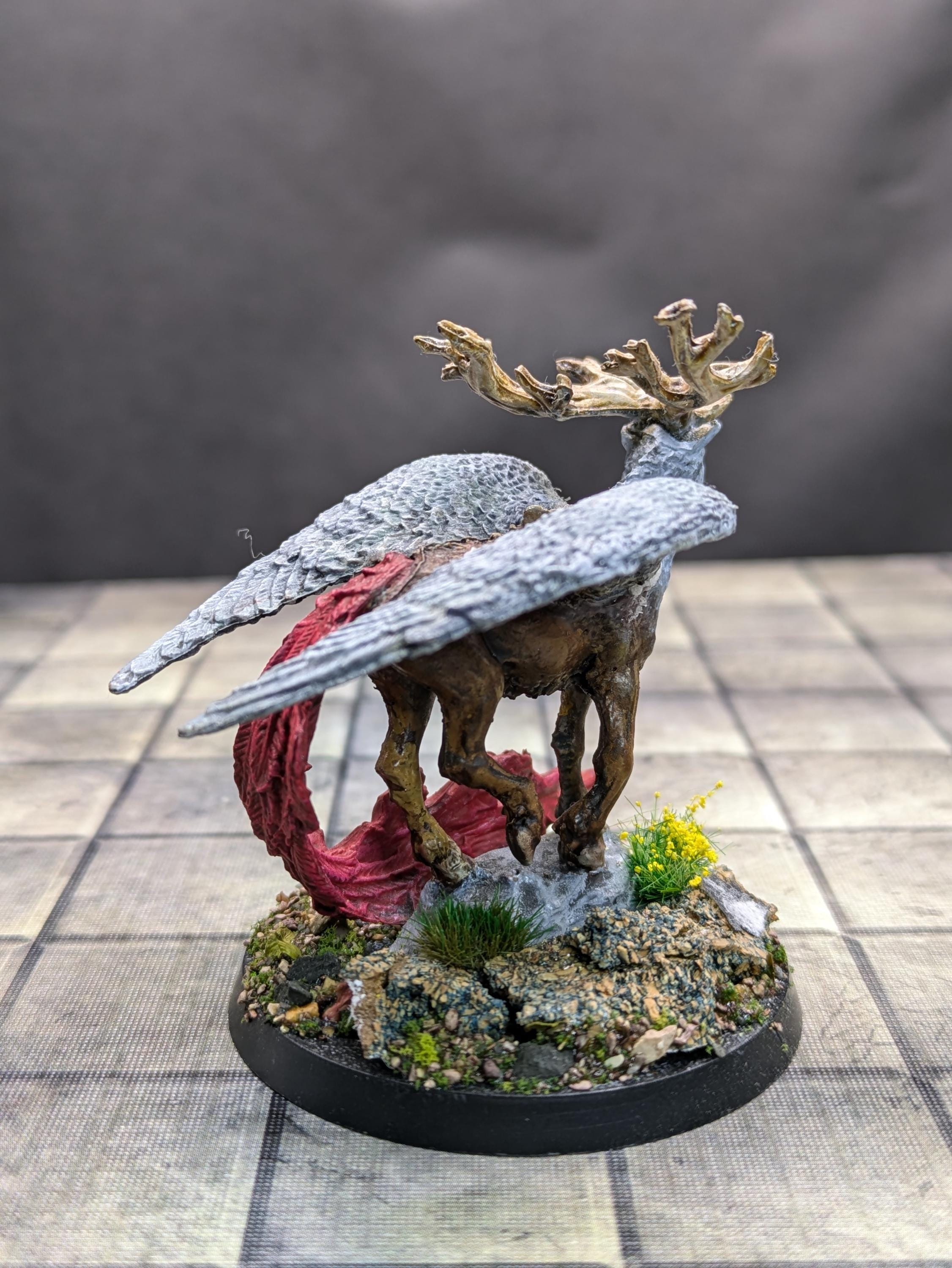 Peryton Miniature Monster Hand Painted Custom Base for Tabletop Gaming ...