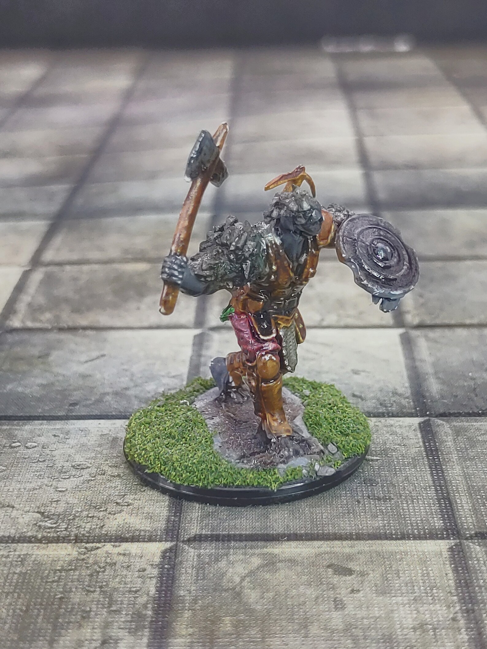 Earth Genasi Elemental Adventurer Hand Painted Customized Well Based ...