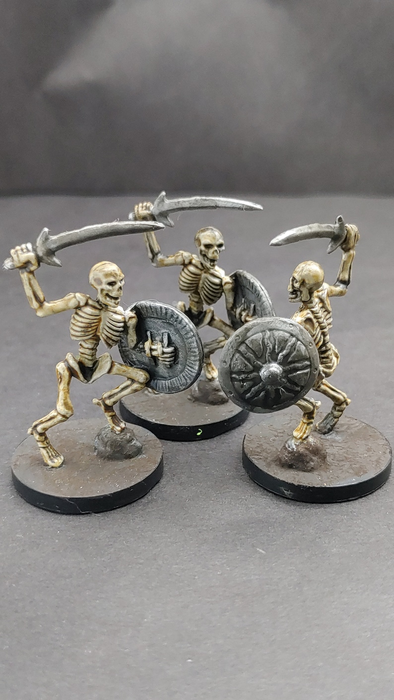 THREE SKELETONS for Dungeons and Dragons Well Painted - Etsy