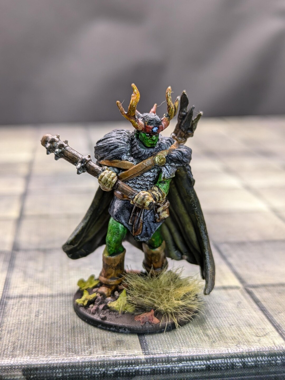 Orc Shaman Barbarian With Morning Star – Hand-painted Orc Warrior for D ...