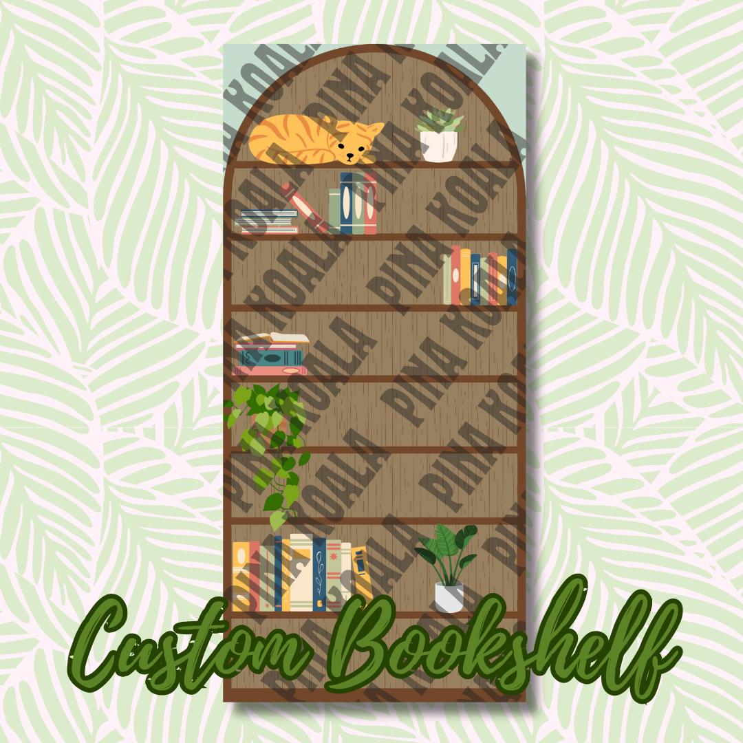 Custom Bookshelf iPhone Wallpaper - Etsy