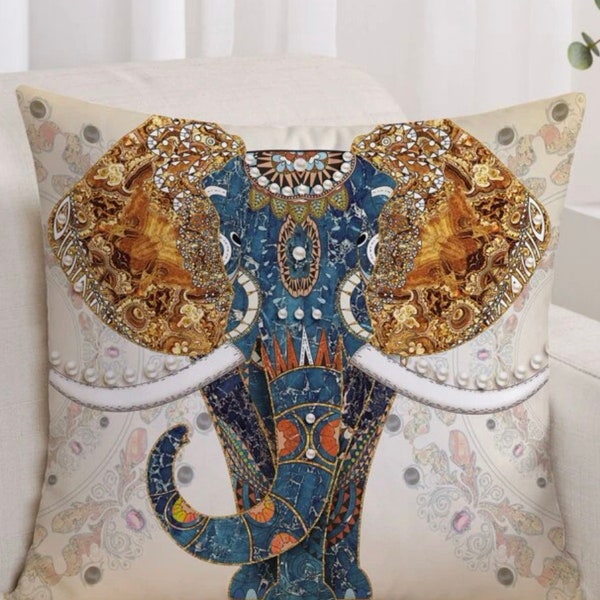Elephant Cushion - Etsy UK