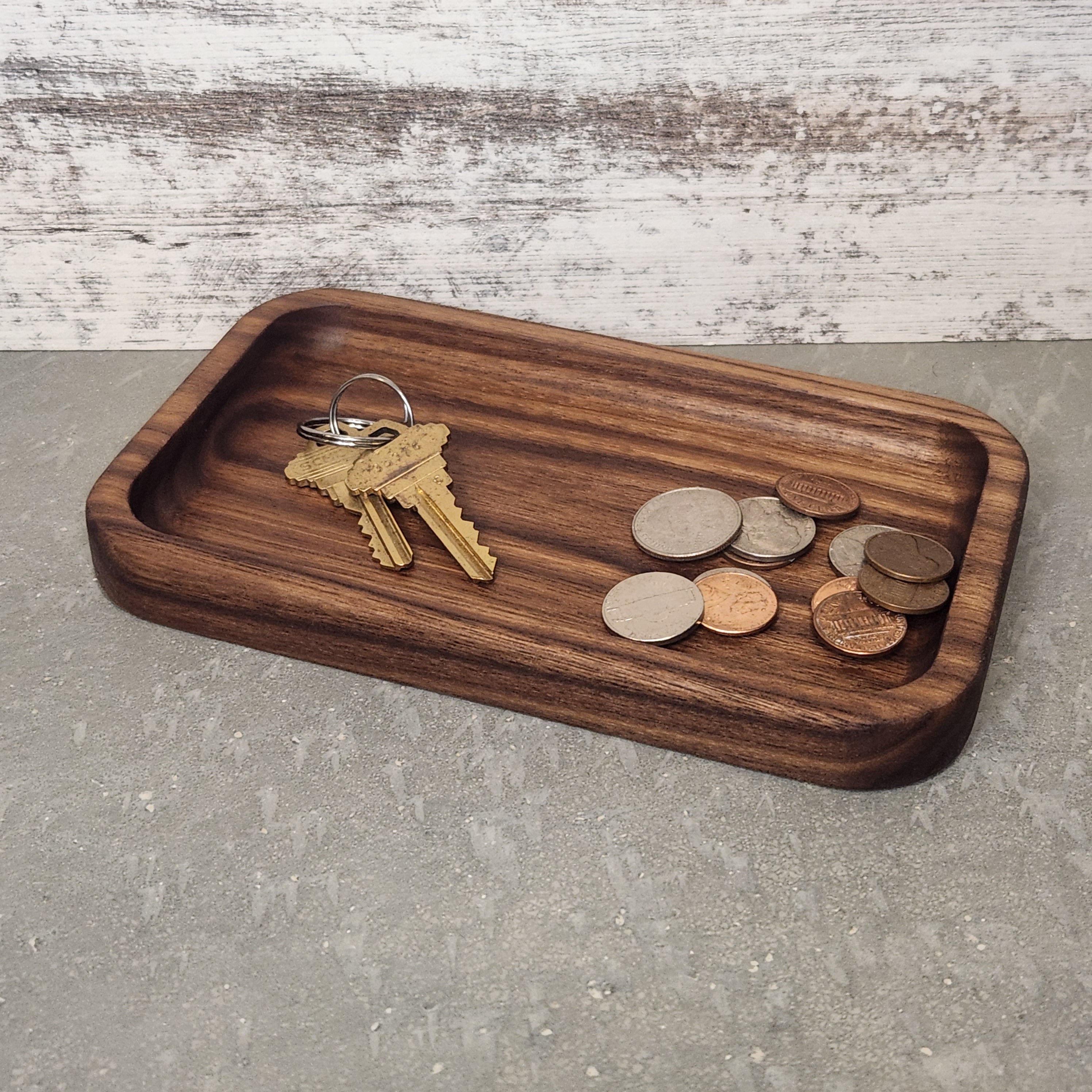 Wood Catchall Tray Wood Valet Tray Desk Organizer - Etsy