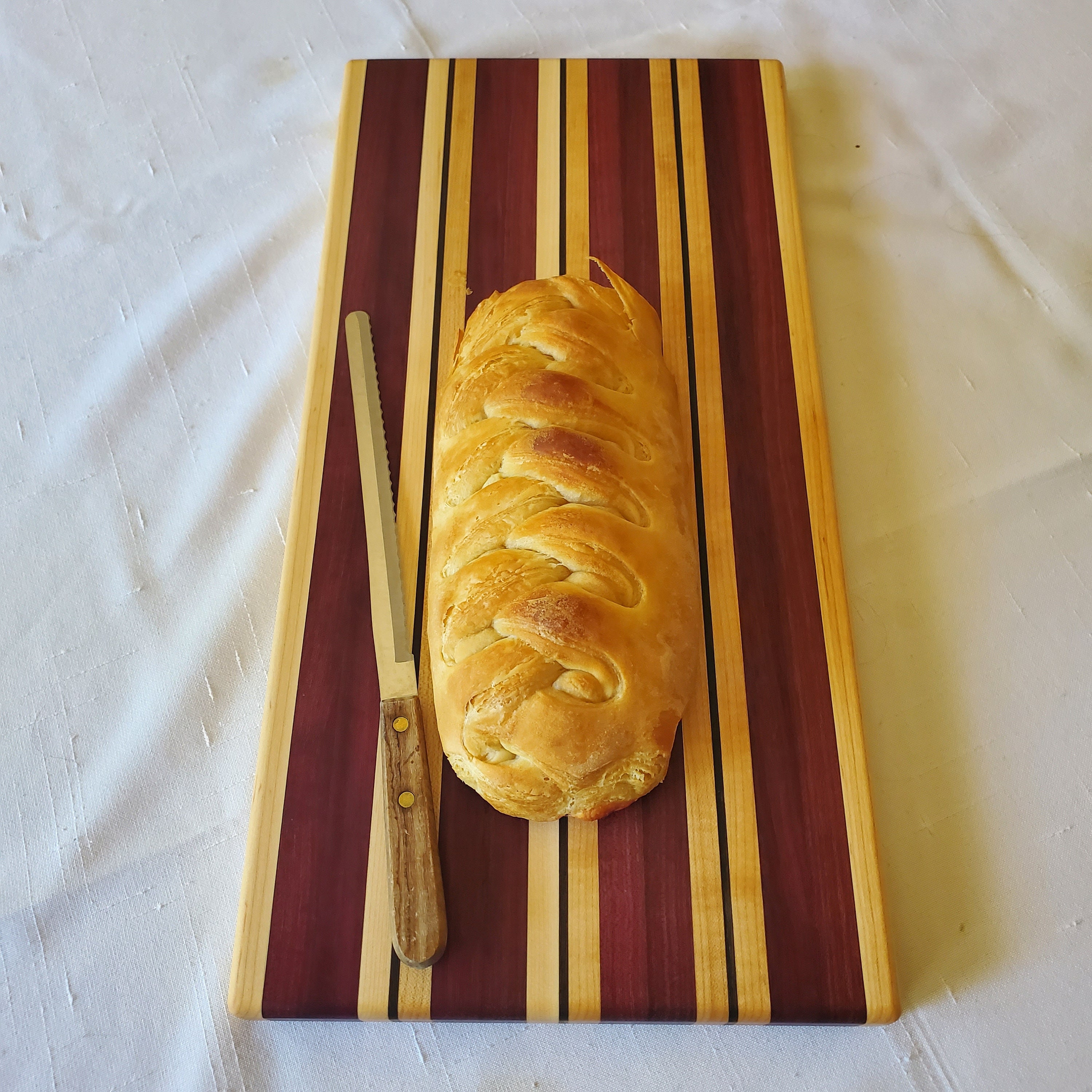 Semper Fi, Handcrafted Artisan Cutting Board, Hardwood Striped Cutting ...