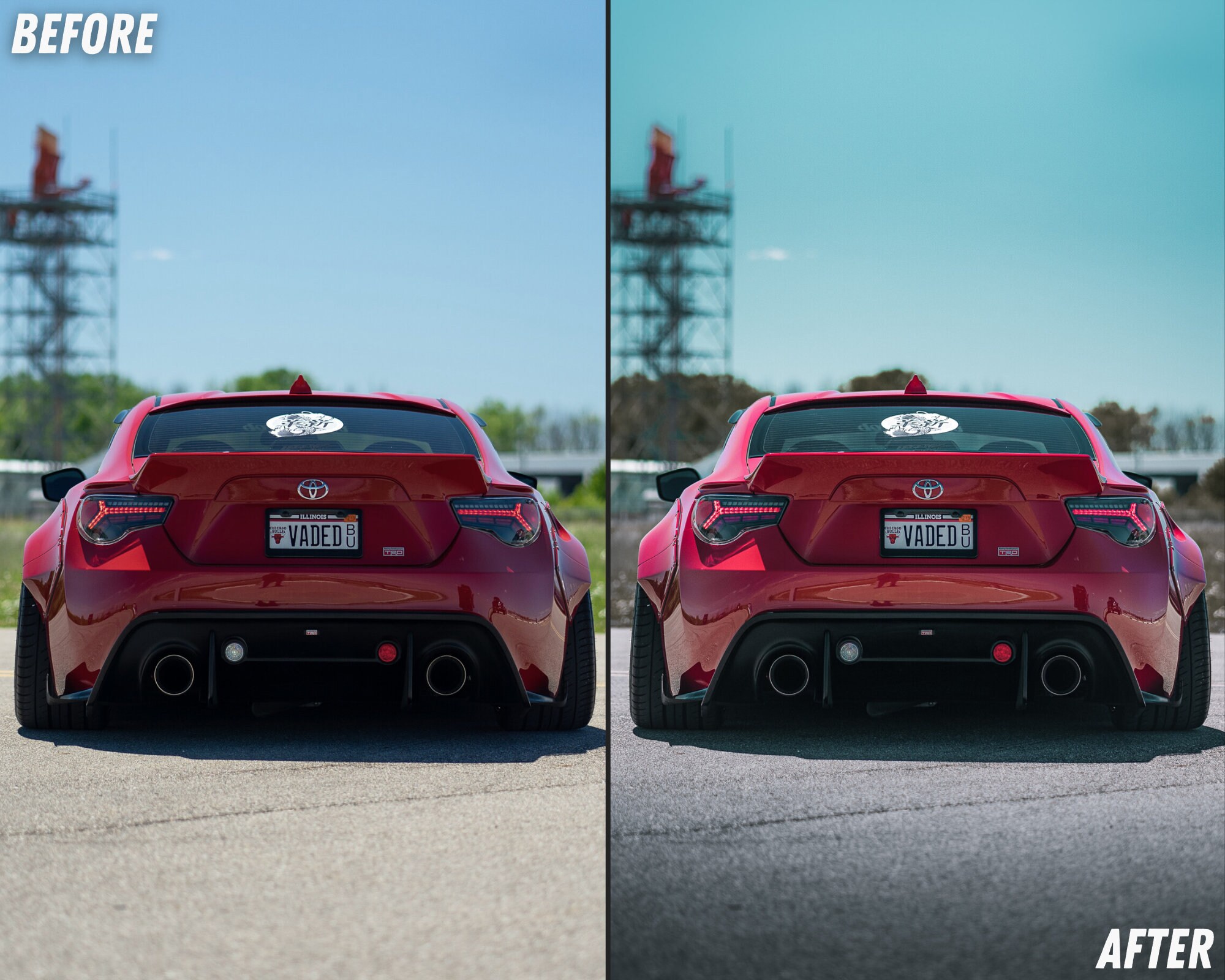 Urban Concrete Car Lightroom Preset Pack (desktop + Mobile) - Etsy