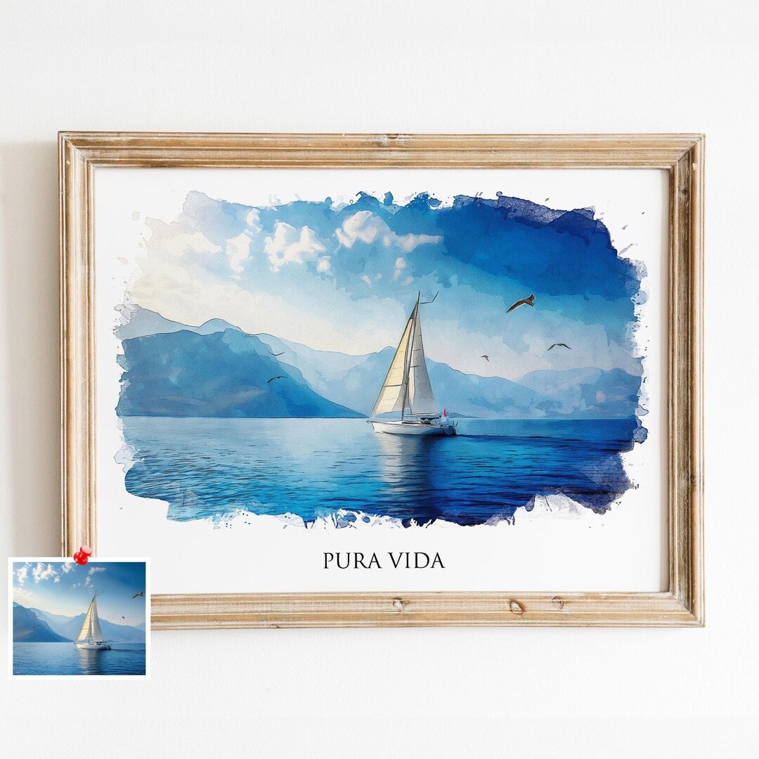 Custom Boat Portrait, Boat Print, Yacht Portrait, Gift for Boat Lovers ...