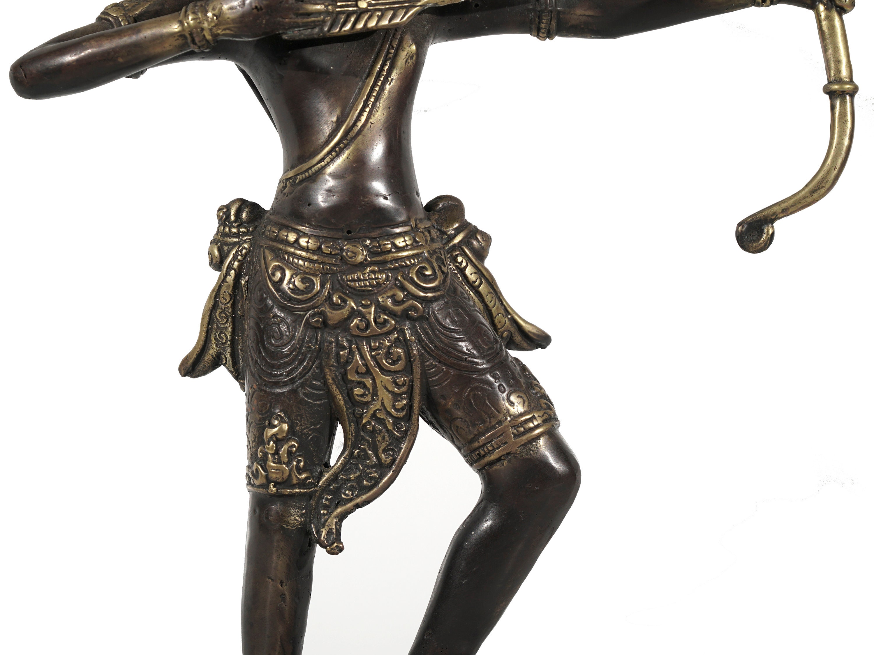 Bronze Arjuna Sculpture, Arjuna Statue, Epic Ramayana, India, Hindu ...