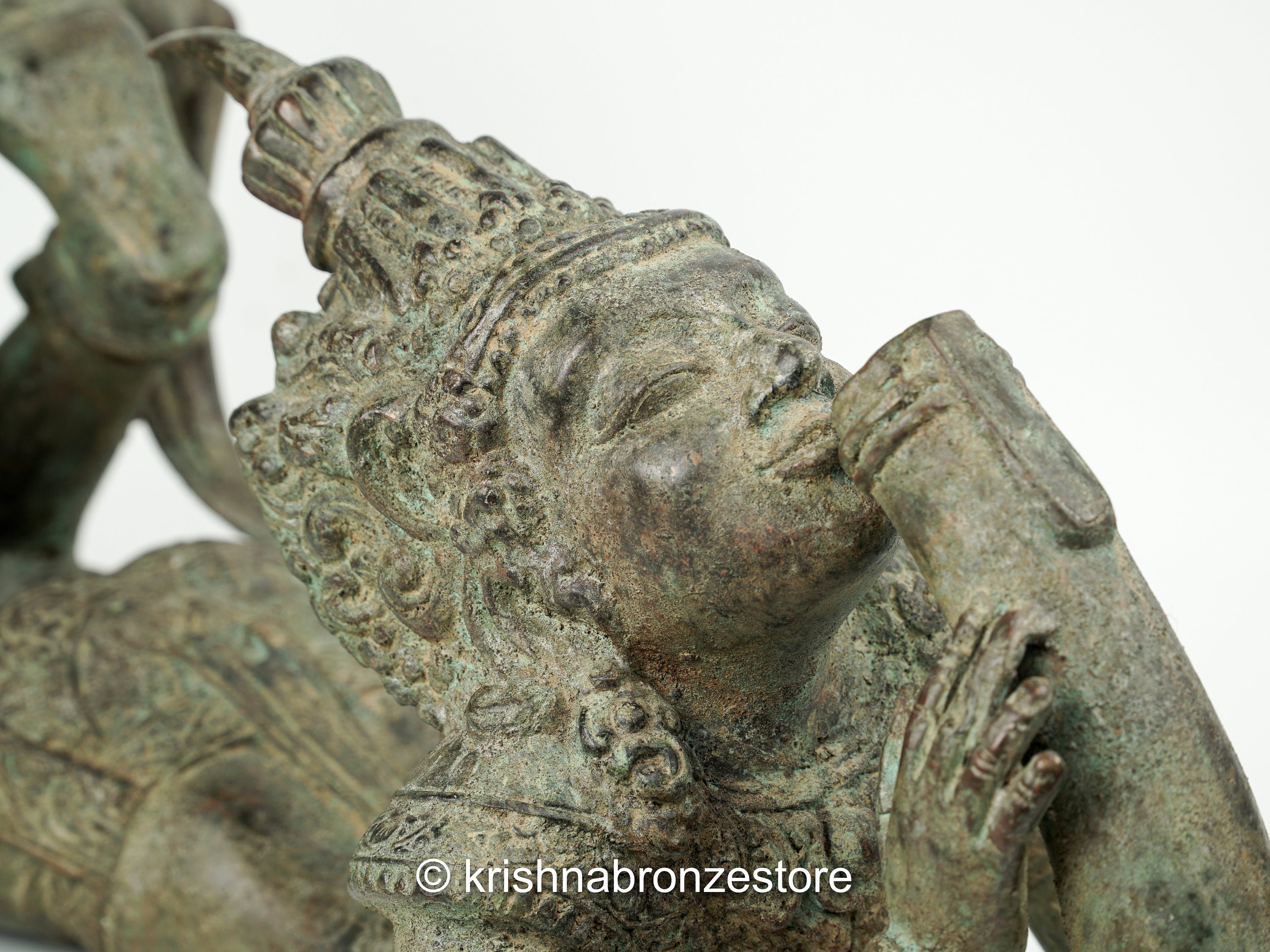 Bronze Lord Shiva Statue, Lord Shiva Drinking Poison, Shiva Figure ...