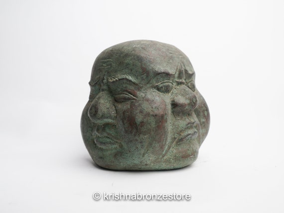 Four Face Buddha Head Bronze Sculpture Bronze Statue | Etsy