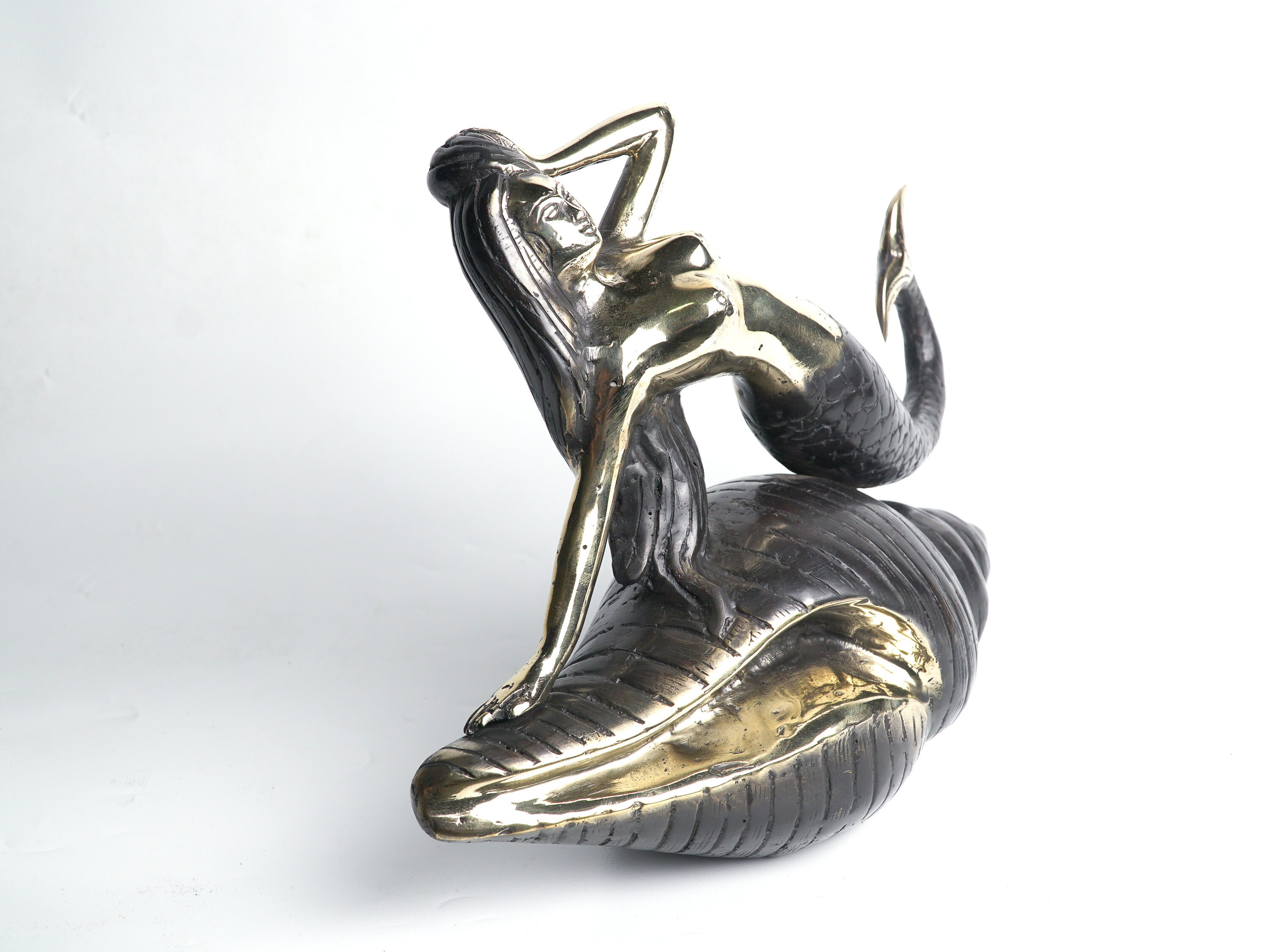 Mermaid Bronze Sculpture Mermaid Figure Sea Life Bronze | Etsy