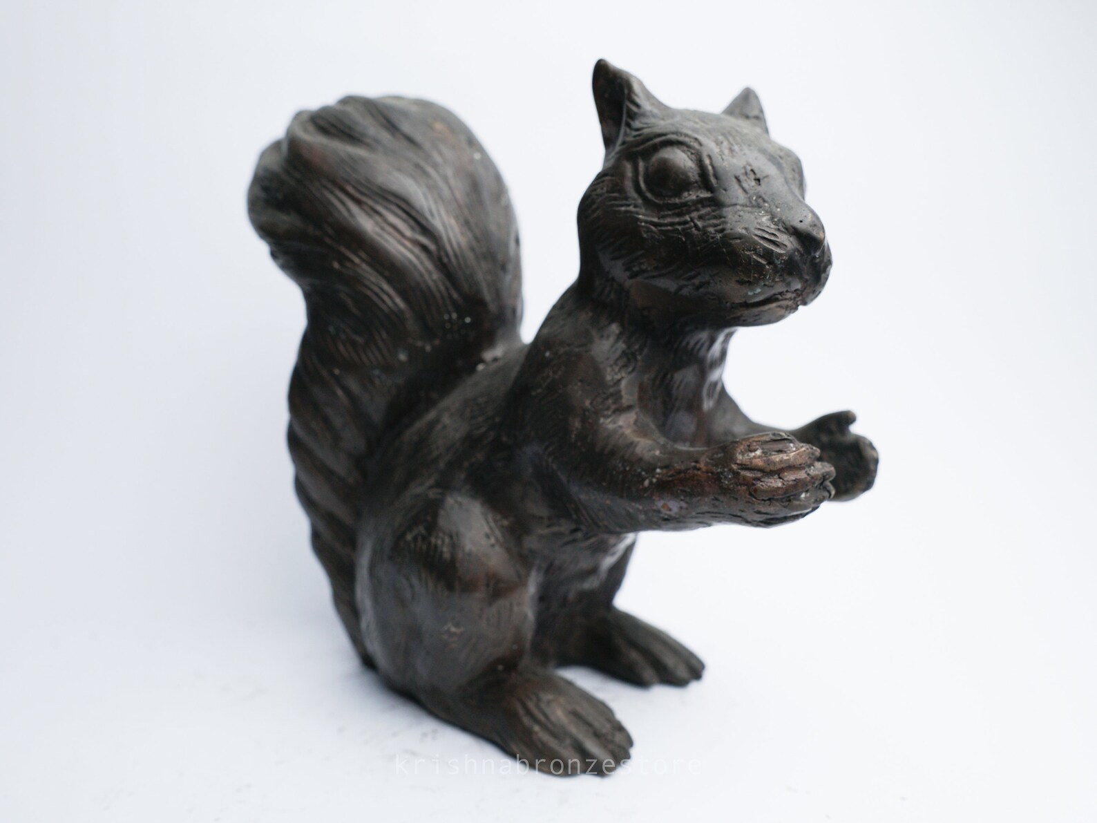 Bronze Squirrel Statue Animal Sciuridae Tree Squirrels - Etsy
