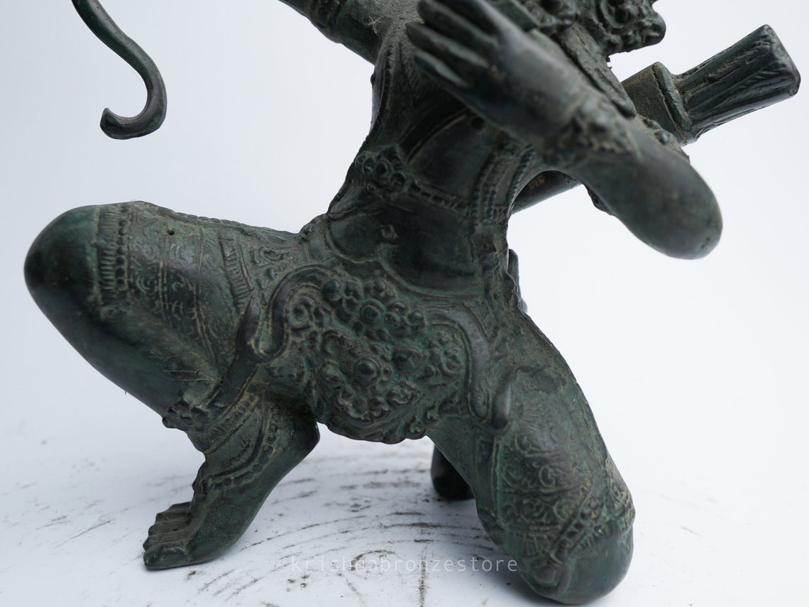 Vintage Arjuna Archery Statue Hinduism Bronze Statue - Etsy
