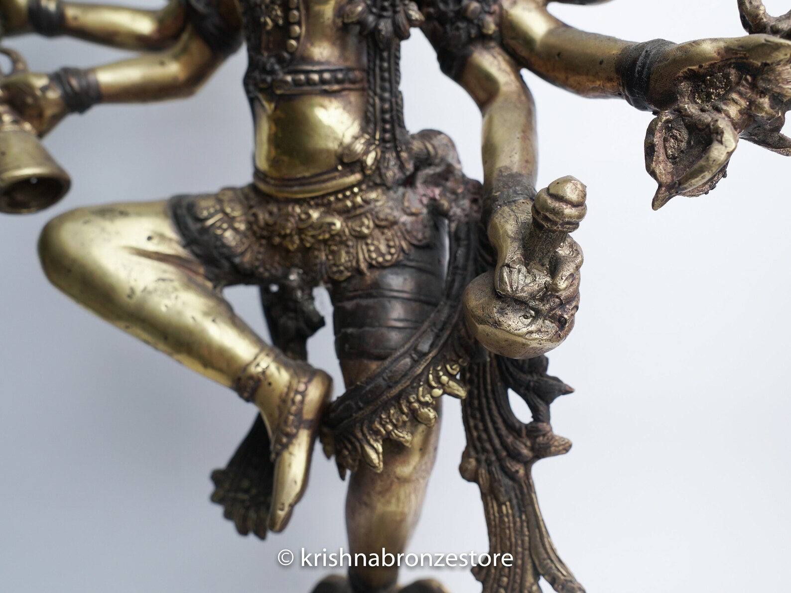 8 Armed of Lord Krishna Statue , Krishna Sculpture, Hindu God, Vintage ...