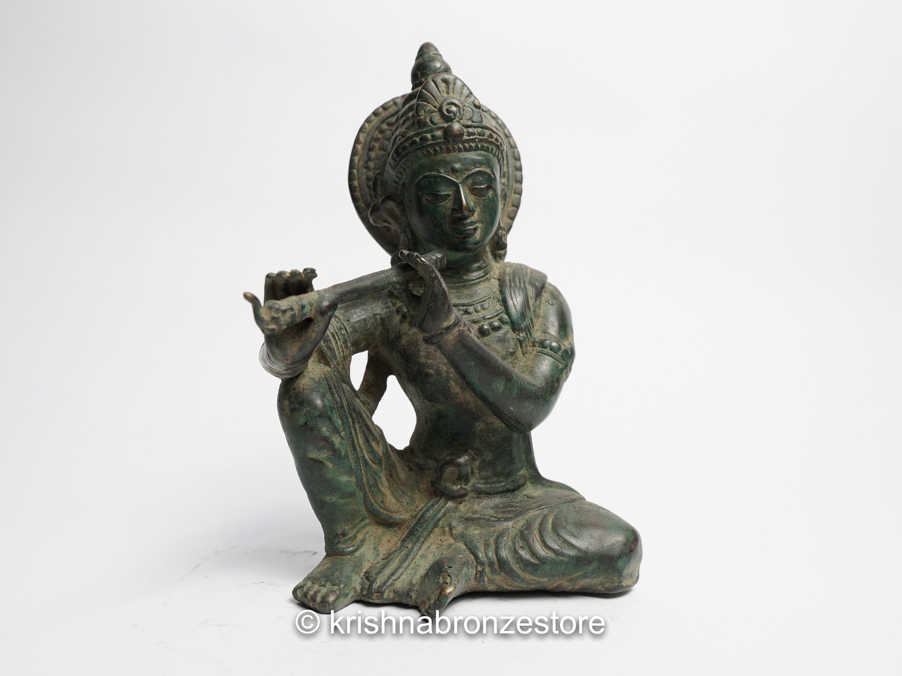 Miniature Bronze Krishna Statue, Lord Krishna, Krishna Figure, Hindu ...