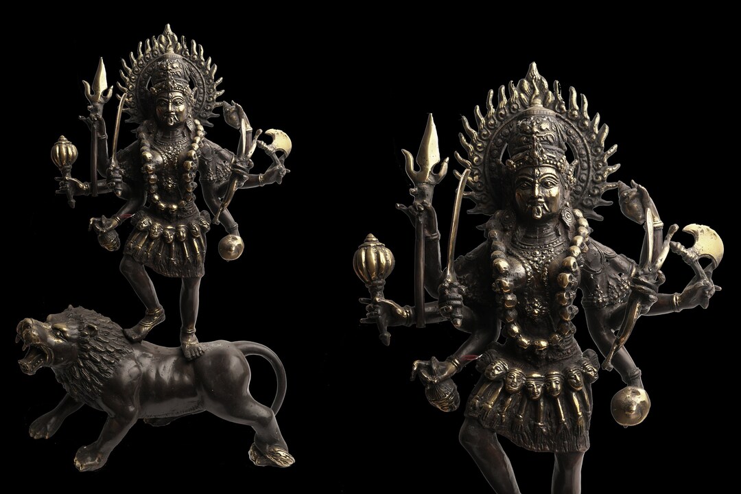 Mahakali 19 Inch (48cm), Hindu God , Kali Statue, Goddess Kali Statue ...