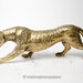 Gold Panther Statue - Animal - Brass Sculpture - 2.9" Inch / 7.4 ...