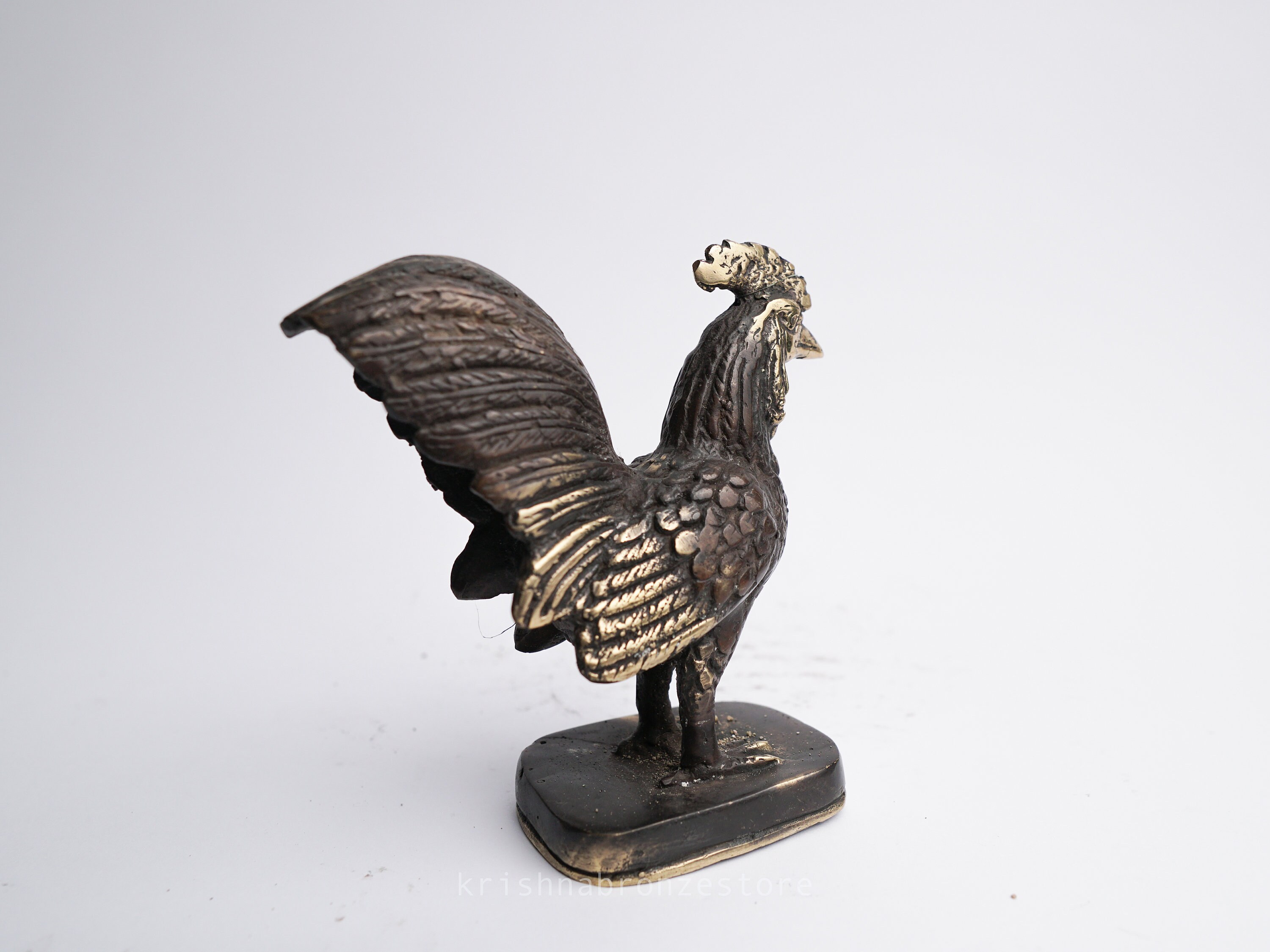 SALE Chicken Rooster Statue Bronze Sculpture Handmade - Etsy