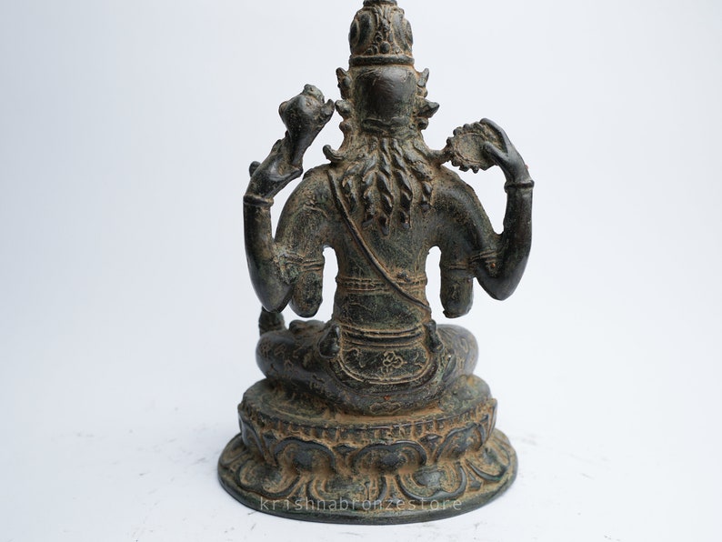 Vishnu Lord Vishnu Statue Hindu God Bronze Sculpture - Etsy