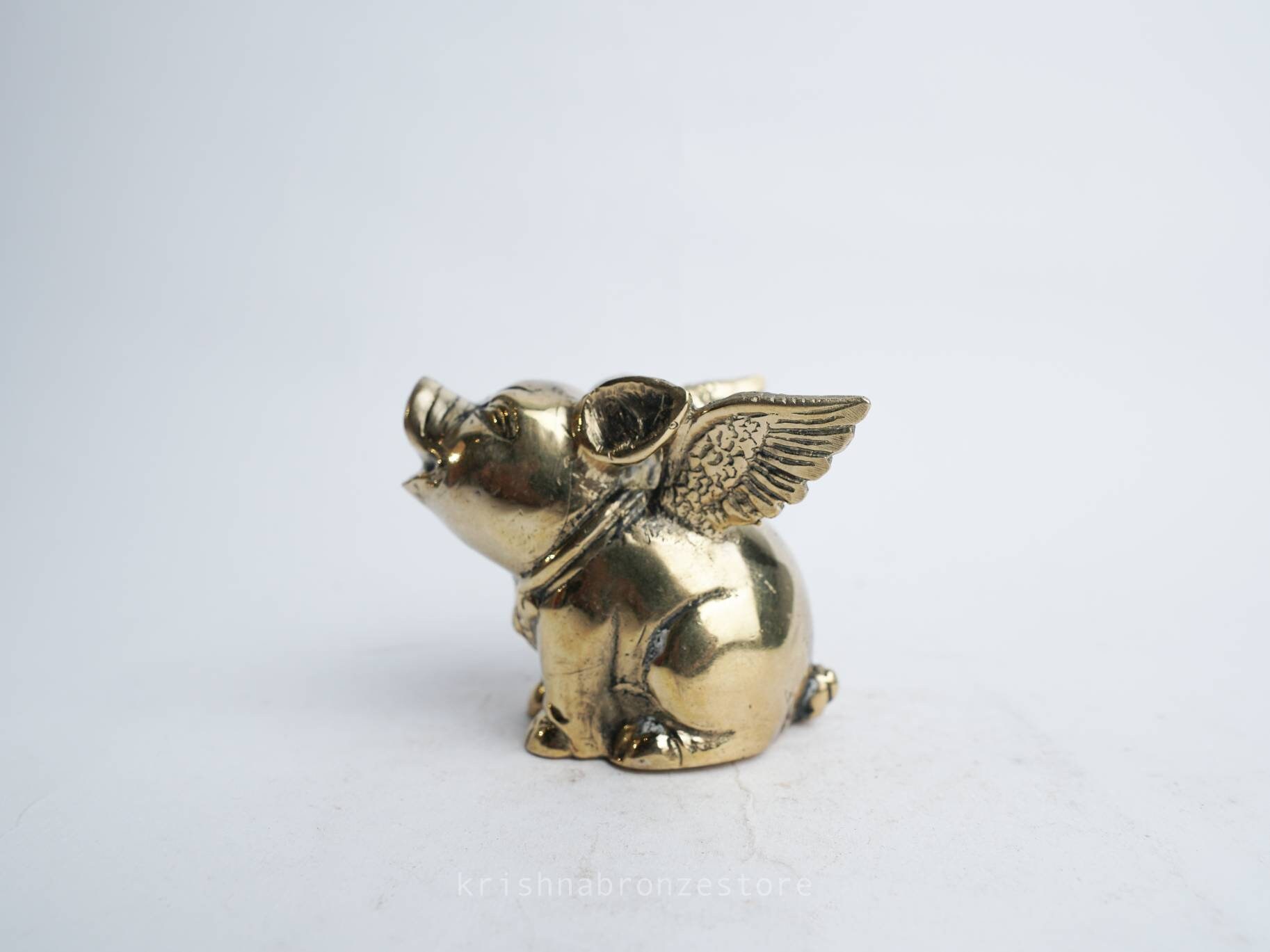 Flying Pig Statue Animal Handmade Statue Bronze | Etsy