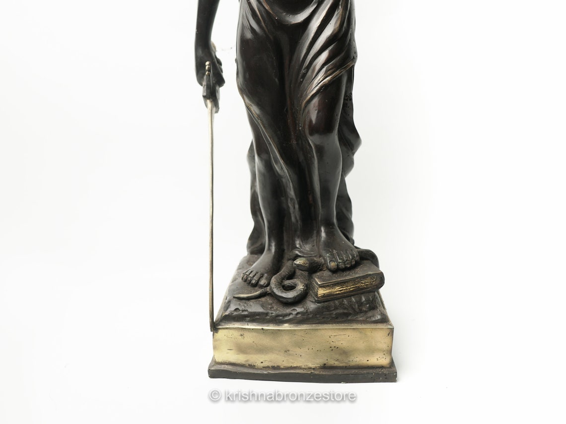 Bronze Lady Justice Statue, the Goddess of Justice, Roman Mythology ...