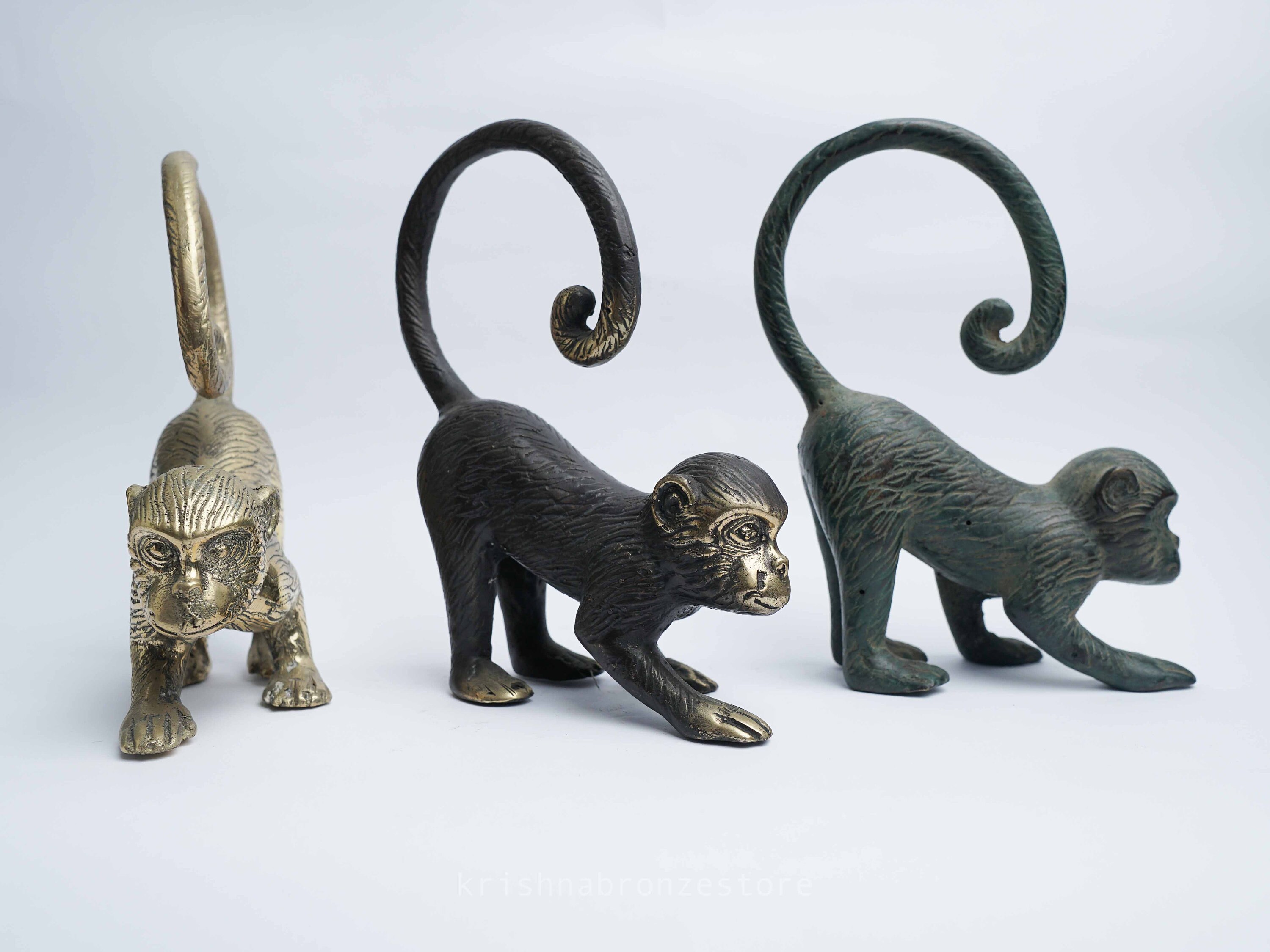 Monkey Figure Statue Animal Brass Sculpture - Etsy UK
