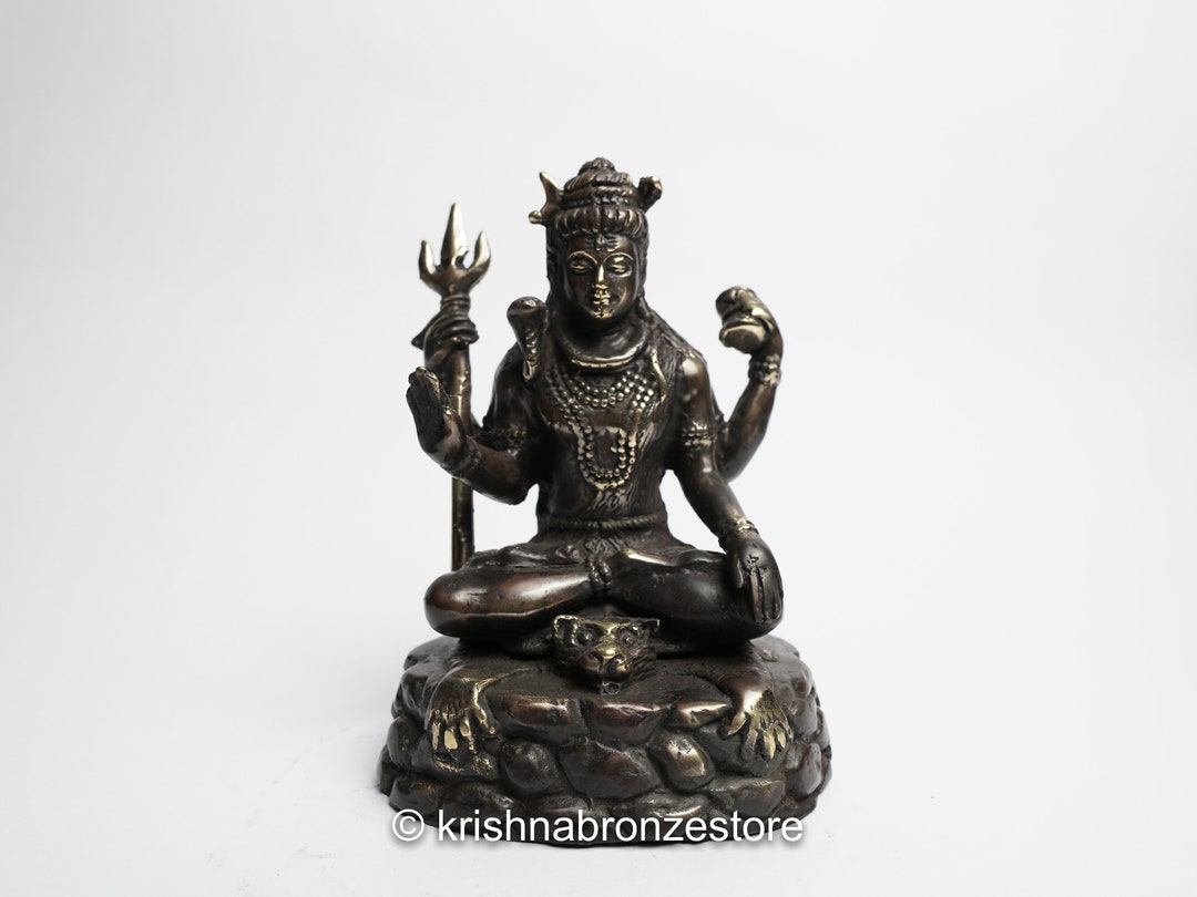 Miniature Lord Shiva Sculpture, Bronze Shiva, Lord Shiva, Bronze Statue ...