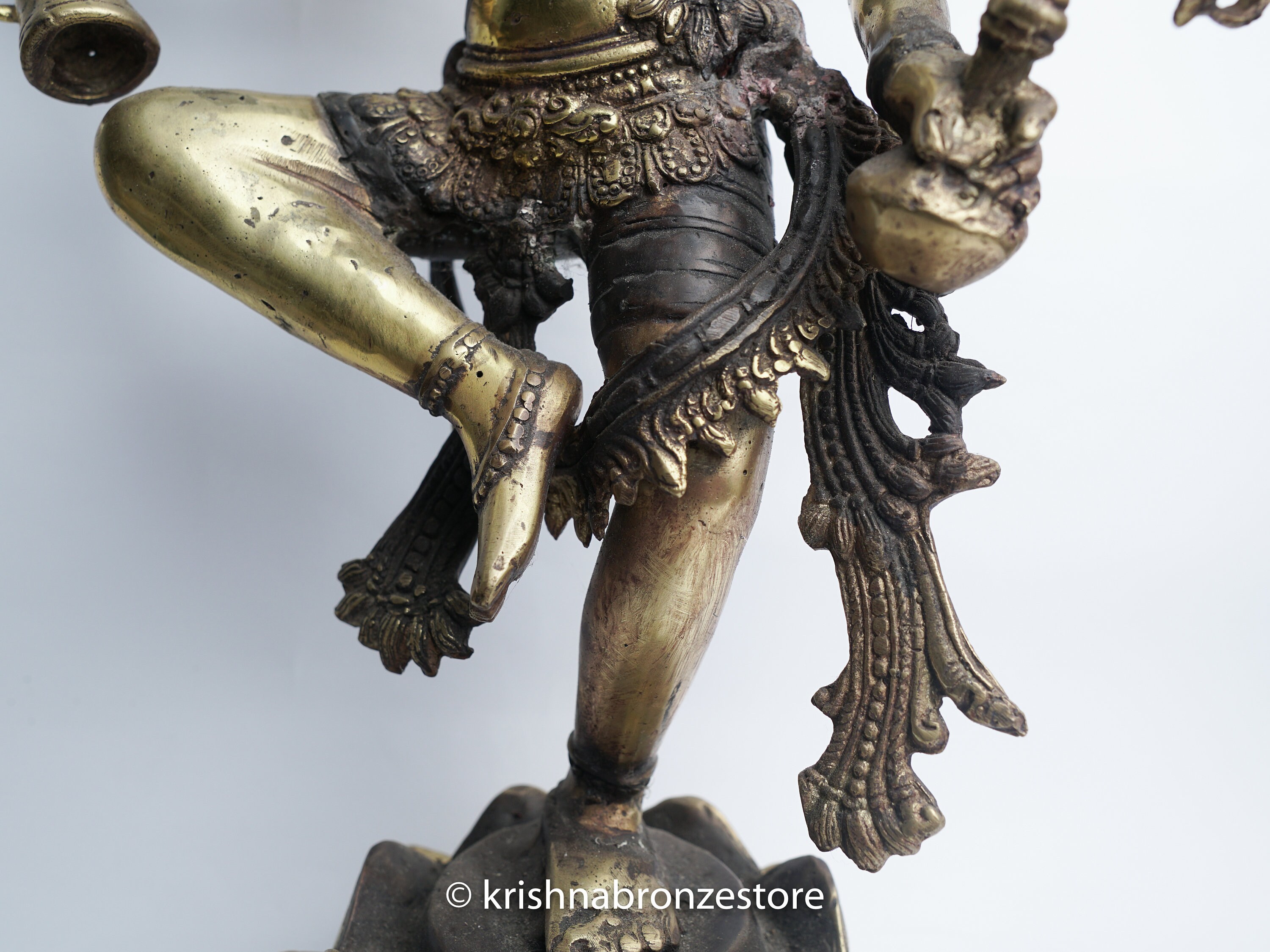 8 Armed of Lord Krishna Statue , Krishna Sculpture, Hindu God, Vintage ...
