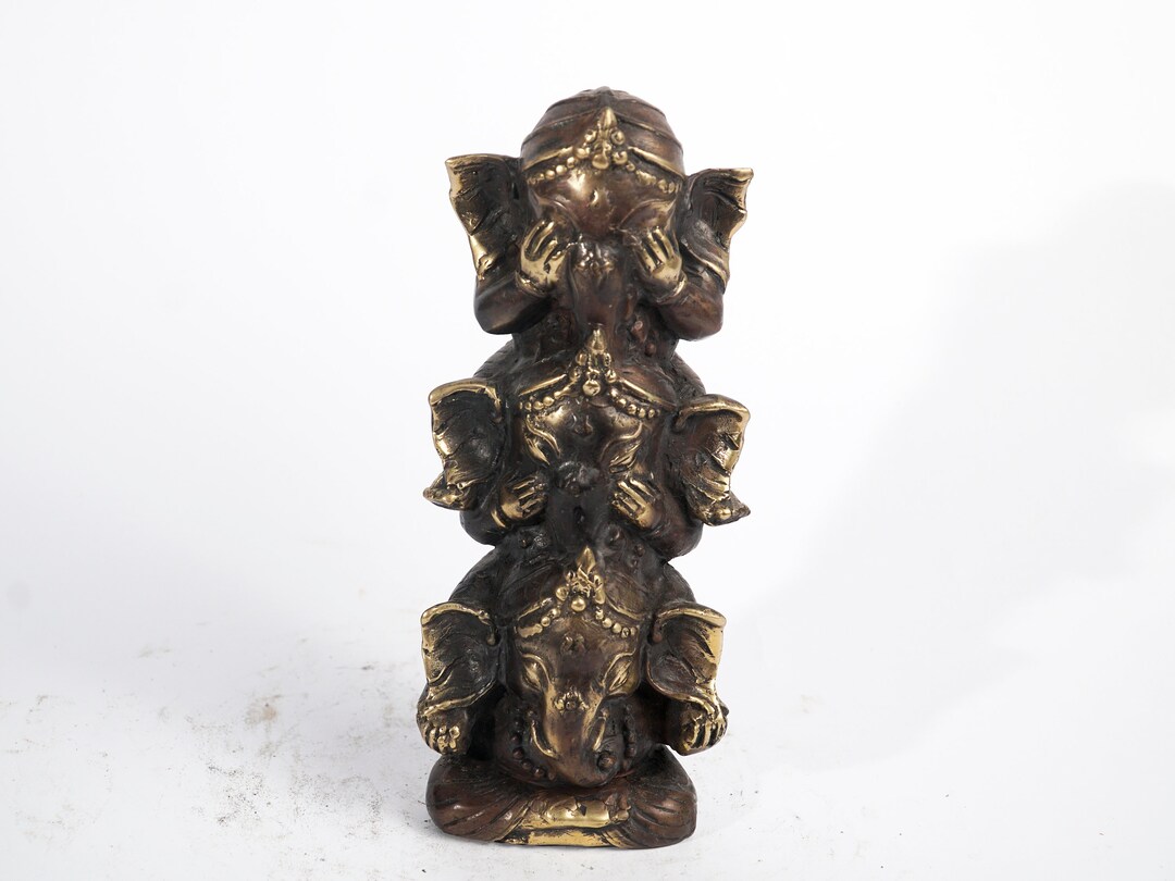 Bronze Three Little Elephant Sculpture, Elephant Figure , Bronze Statue ...