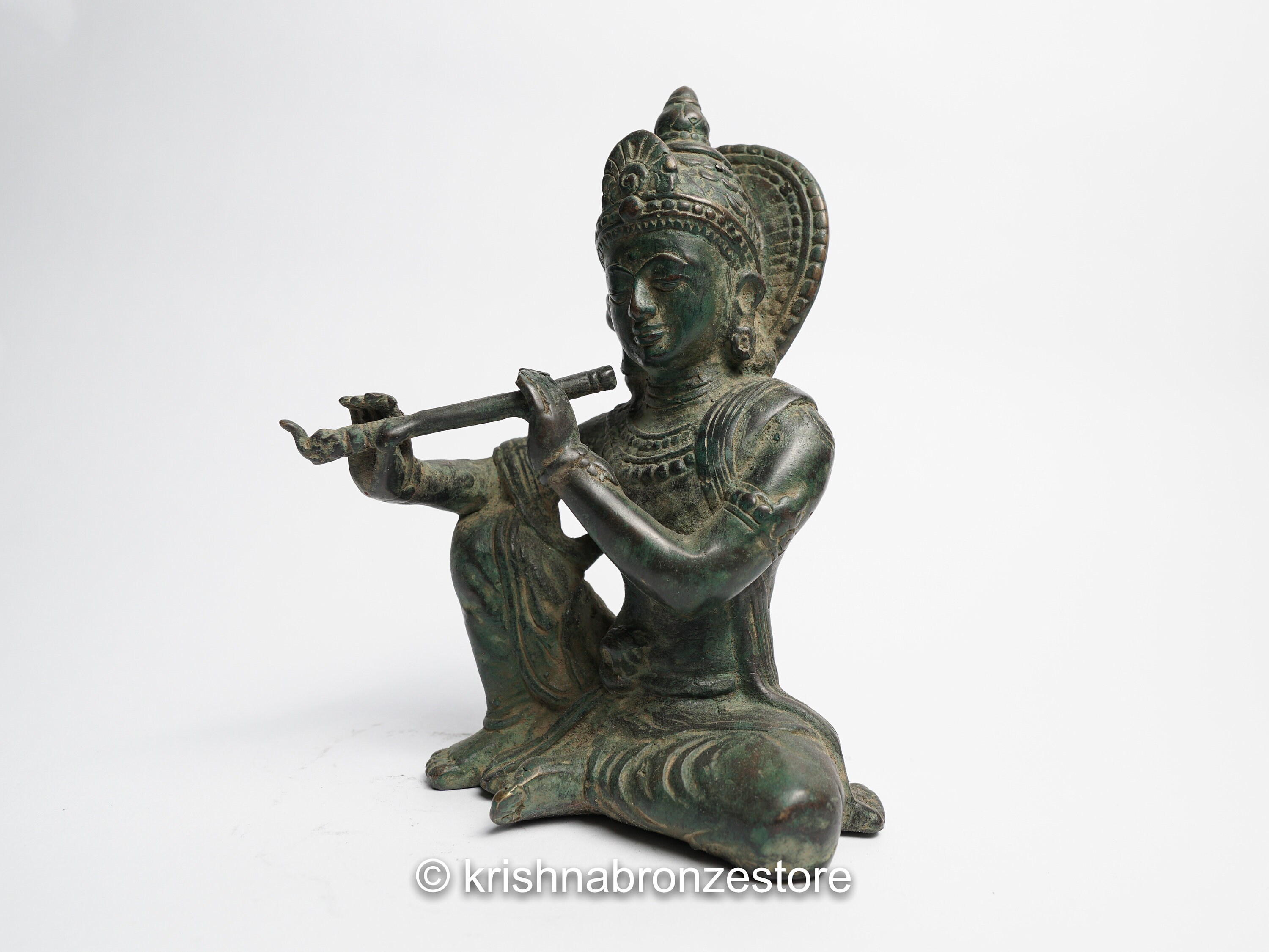 Miniature Bronze Krishna Statue, Lord Krishna, Krishna Figure, Hindu ...