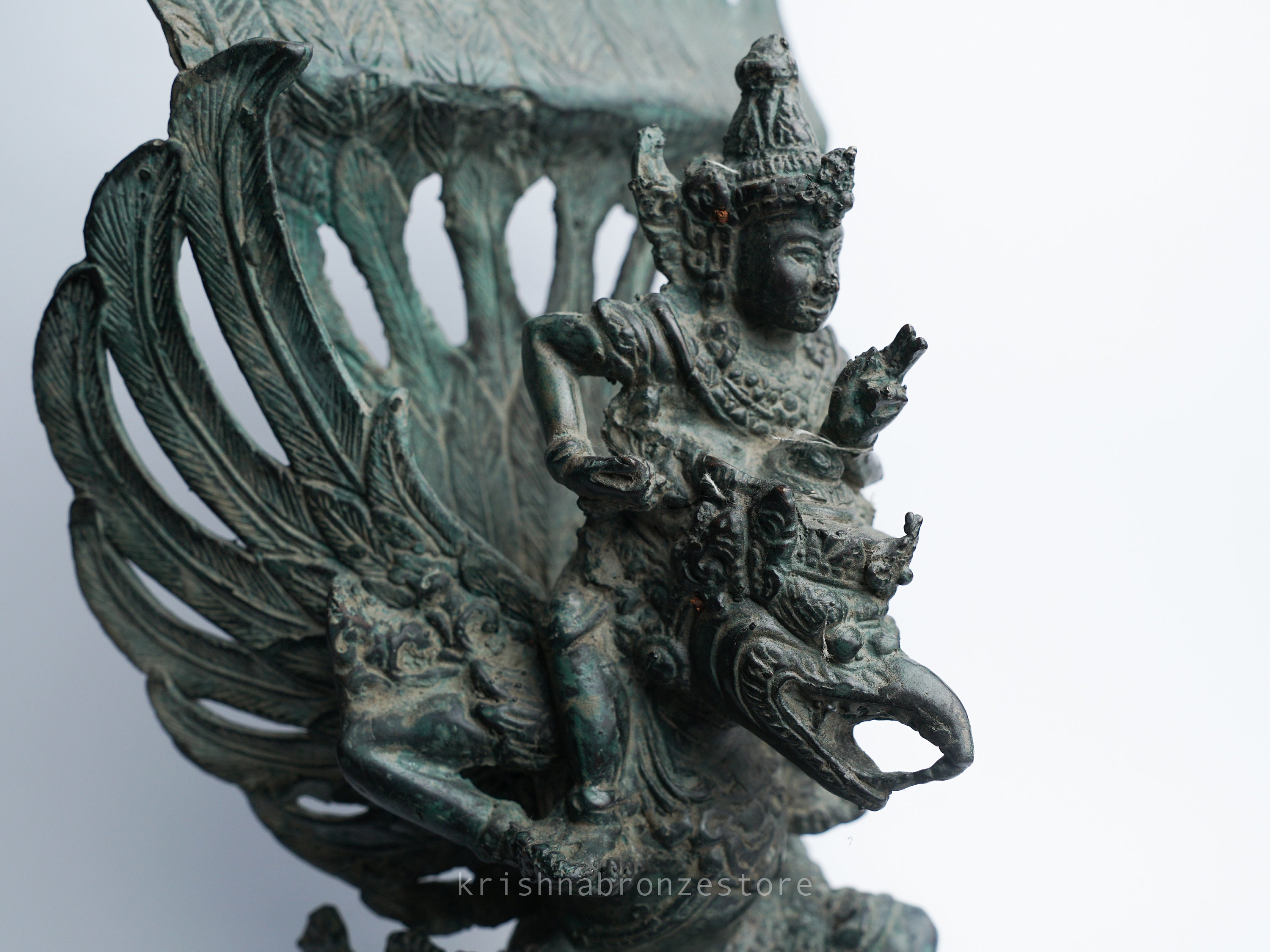 Lord Maha Vishnu Bronze, Vishnu Figur, Vishnu Skulptur, Garuda Statue ...